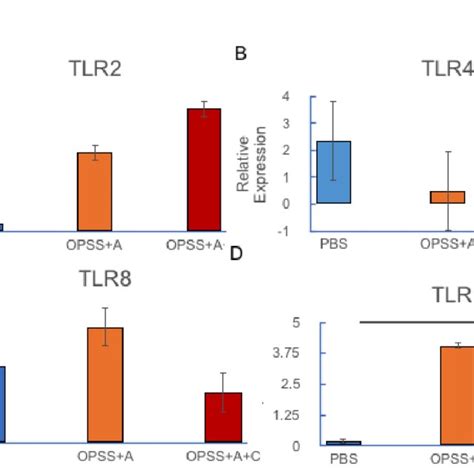 Toll Like Receptor Tlr Gene Expression Relative To β Actin Expression