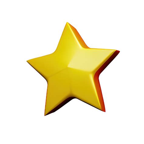 3d Floating Element Star Icon 25209021 Png
