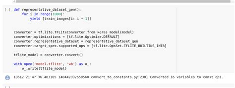 Session Crashed When I Use Tfliteconverter With Tf Lite Opsset Tflite Builtins Int Option