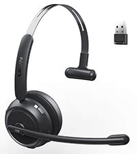 Amazon Com LEVN Wireless Headset With Mic For Work Bluetooth Headset With Microphone Noise
