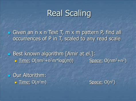 Ppt Faster 2 Dimensional Scaled Matching Powerpoint Presentation