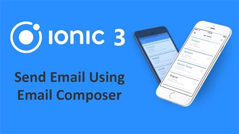 Send Email In Ionic 3 App Youtube