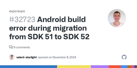 Android Build Error During Migration From Sdk 51 To Sdk 52 · Issue