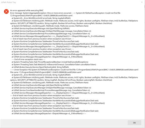 unable to run process from uipath robot tray help uipath community