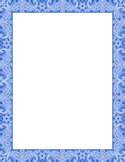 Blue Page Borders