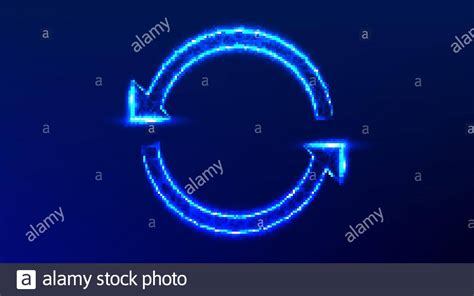 Circle Arrows In A Round Rotating Circular Recycle Abstract Low Poly