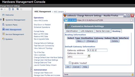 Configuring Hmc Classic View For Use On A Private And Open Network