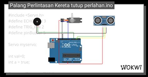 Palang Perlintasan Kereta Tutup O Wokwi Esp32 Stm32