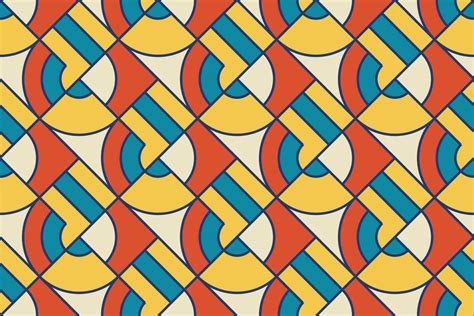 Abstractgeometric Pattern Background Vector Circle Triangle And Square Lines Color Art Design