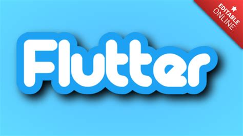 Flutter Twitter Text Effect Generator
