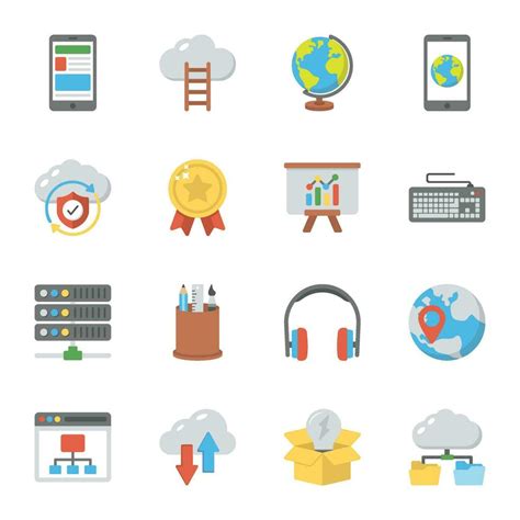 Pack Of Web Design And UI UX Flat Icons Vector Art At Vecteezy