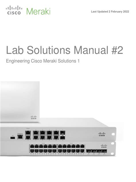 Cisco Meraki Ecms1 Solutions Manual 2 Pdf Routing Computer Network