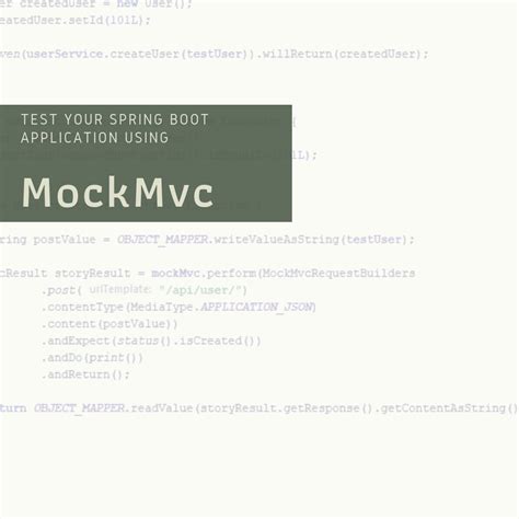 use mockmvc to test spring boot applications