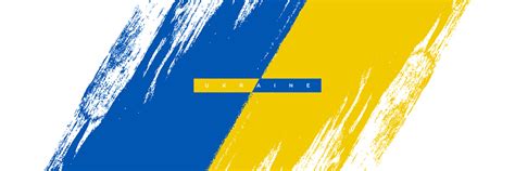 브러시 개념이 있는 우크라이나 국기 그런 지 스타일의 우크라이나의 국기 우크라이나를 위해 기도해 주십시오 손으로 그린 브러시 우크라이나 국가의 국기 개념에 대한 스톡 벡터