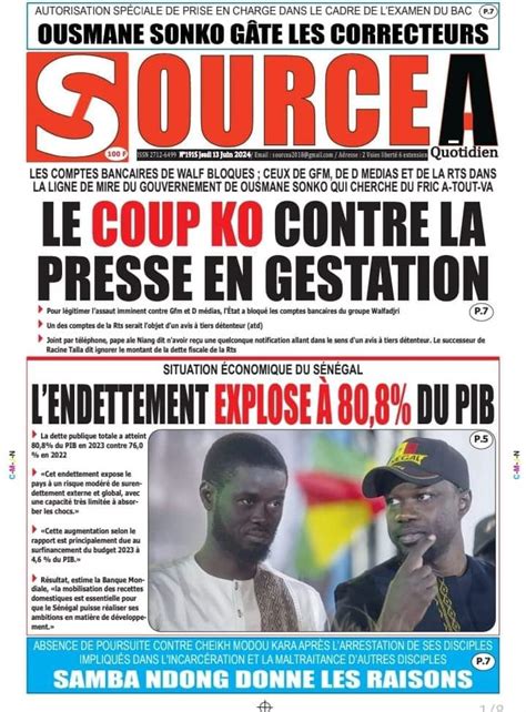 🇸🇳 Les Gros Titres Du Jour Au Sénégal Jeudi 13 Juin 2024 • Netcomsn