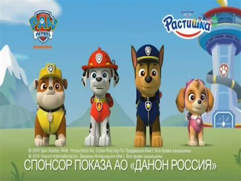 Admonitor Растишка Растишка собери магниты Paw Patrol 0 в начале щенки спонсор показа
