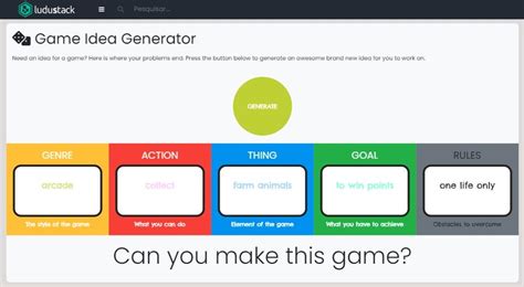 game idea generator r gamedev