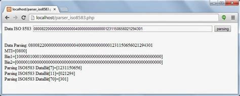Training ISO8583 Training PHP ISO8583 Parser