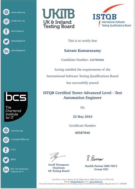 Sairam Kumarasamy On Linkedin Completed Ctal Tae 14 Comments