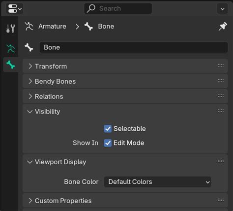 123257 It Is Not Possible To Disable The Ability To Select Bones