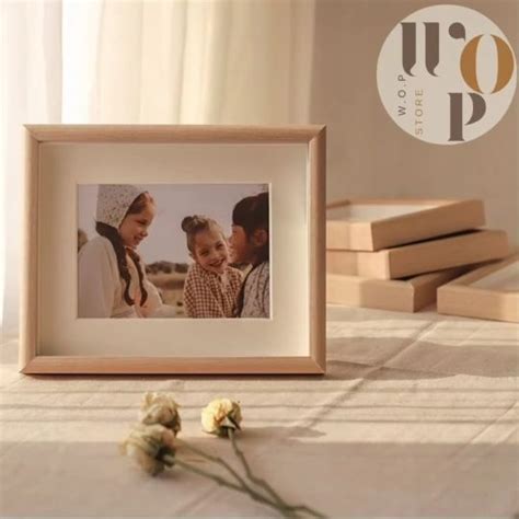 Wop Store กรอบรูป กรอบรูปไม้ต่างๆ กรอบใส่รูปขนาด 6 X 4 นิ้ว กรอบรูปไม้สไตล์วินเทจ กรอบรูปตั้ง