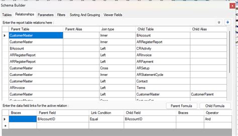 How To Link Task Ep404000 When Related Entity Is Customer With Ar Aging Report Ar631000
