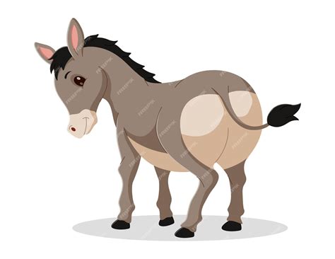 Sorriso De Burro De Desenho Animado E Feliz Desenho Animado De Burro