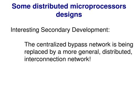 Ppt Scalar Operand Networks On Chip Interconnect For Ilp In Partitioned Architectures