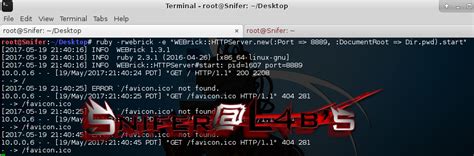 Servidor Con Python2 Python3 Ruby Y PHP Snifer L4b S
