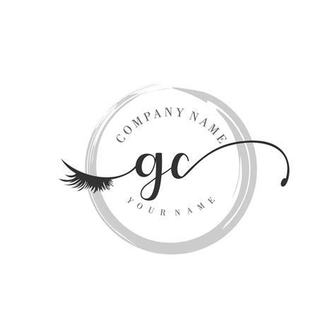 Initial GC Logo Handwriting Beauty Salon Fashion Modern Luxury Monogram 19149590 Vector Art At