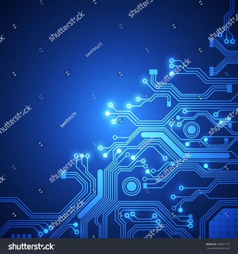 Circuit Board Vector Background Stock Vector Royalty Free