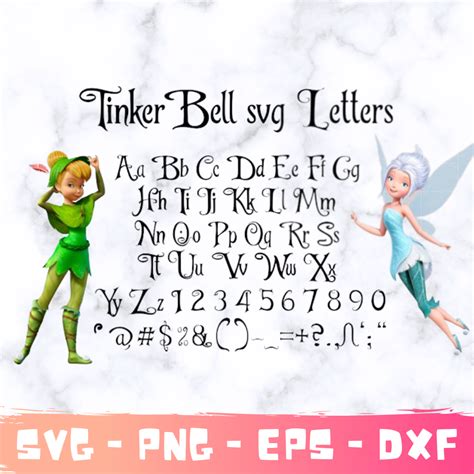 Tinkerbell Font SVG Tinkerbell Font Alphabet Tinkerbell Fo Inspire Uplift