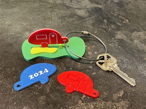 Retro Travel Trailer Keychain By Chrispo Download Free STL Model Printables Com