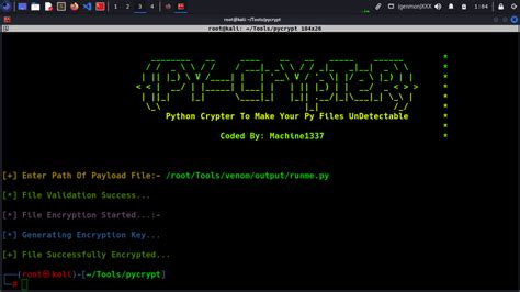 offensive security tool pycrypt black hat ethical hacking