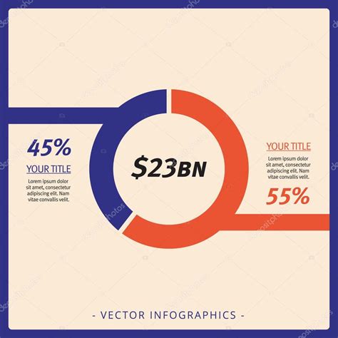 Circular Statistic Chart Template Stock Vector By ©surfsupvectorgmail
