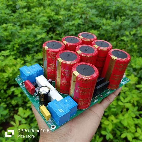 Psu 8 Elco 80v 10000uf Rubycon Red Lengkap Softstartegangan Simatris Psu Class Ab Isi 8 Elko