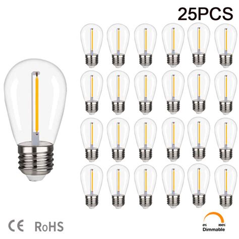 Led S14 Replacement Light Bulbs 1w E27 Shatterproof Retro Edison Bulbs 220v Dc3v For Waterproof