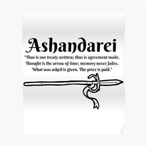 Wheel Of Time Mats Spear Ashandarei Poster For Sale By Tansimson