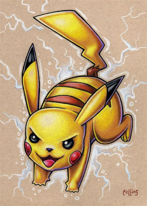 Pikachu Drawing Photo With Colour