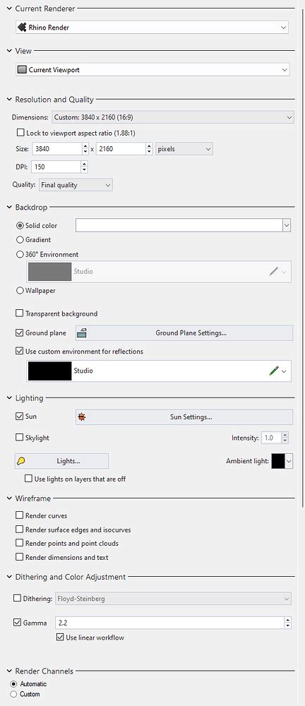 Rhino Only Rendering 1 Sample Rhino For Windows Mcneel Forum