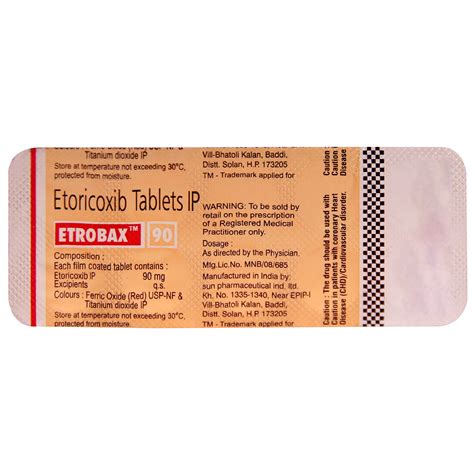 Etrobax 90 Tablet 10s Price Uses Side Effects Composition Apollo
