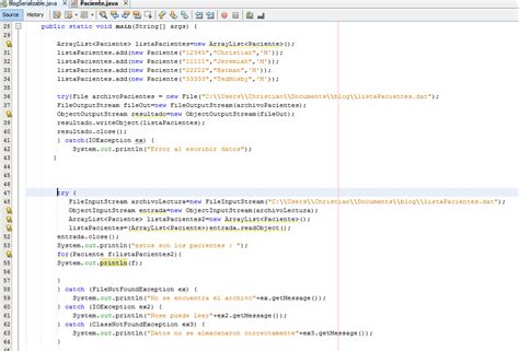Java Archivos Flujos y Serialización de Objetos