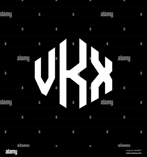 Vkx Letter Logo Design With Polygon Shape Vkx Polygon And Cube Shape