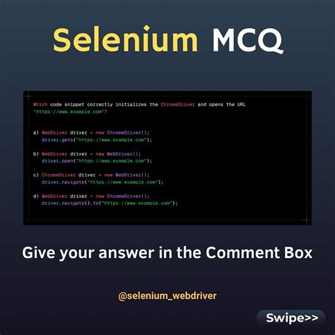 Selenium Webdriver 🚀 Master Postman For Api Testing Interviews 🚀 Swipe Through This Carousel
