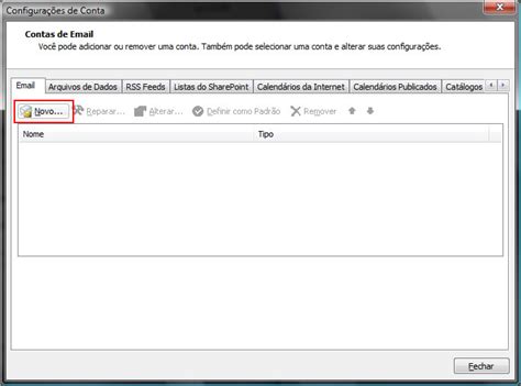 Como Configurar Meu E Mail No Outlook 2007 Ajuda Inetweb Base De Conhecimento