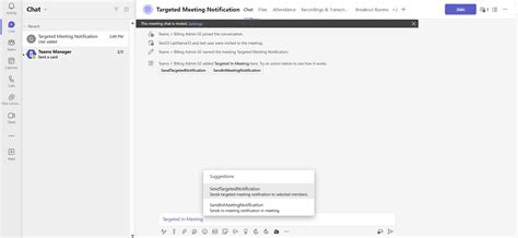 In Meeting Notification For Meeting Tab Teams Microsoft Learn