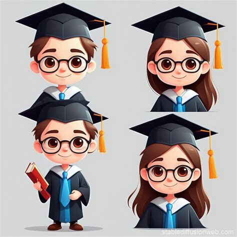 Anime Style Cute Graduation Outfit Stable Diffusion Online