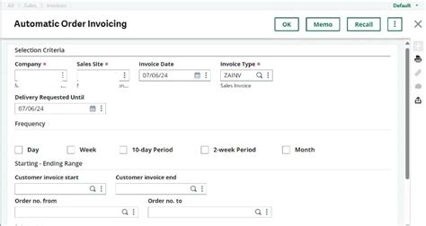 Blog Steps To Create Automatic Invoicing In Sage X3
