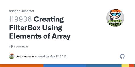 Creating Filterbox Using Elements Of Array · Issue 9936 · Apache