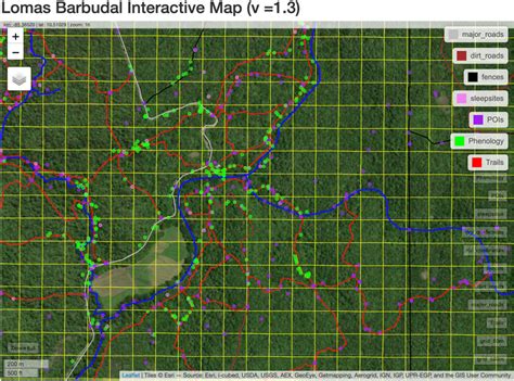 Frame Of Interactive Map Used To Annotate Historical Sleepsite Data